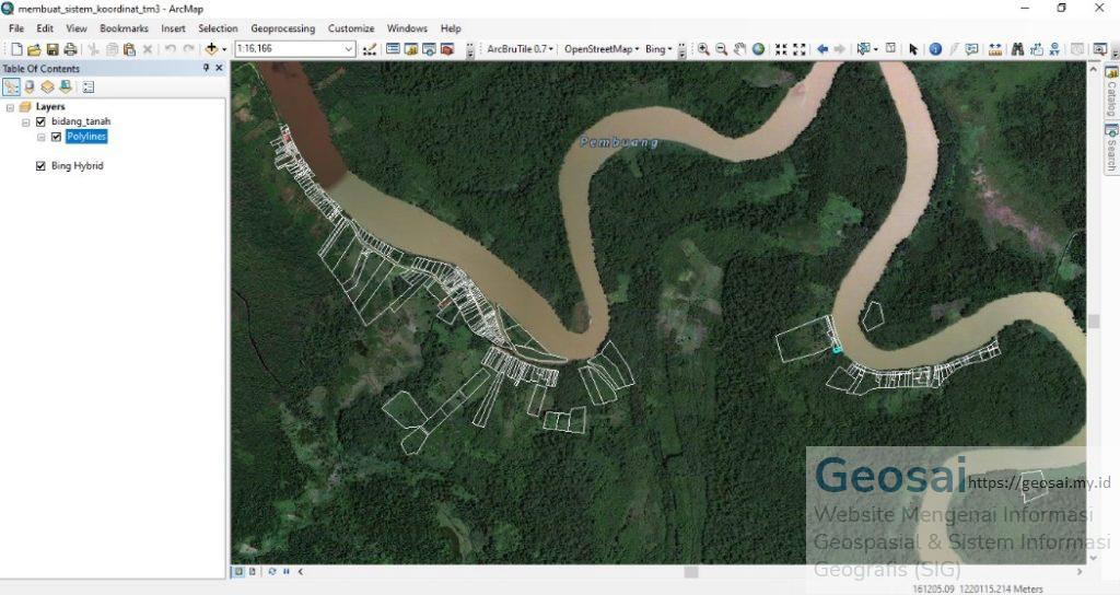 Membuat Koordinat TM 3 ArcGIS - Geosai