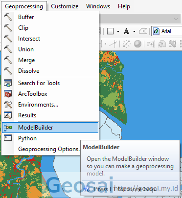 Cara Membuat Model Builder Pada ArcGIS - Geosai