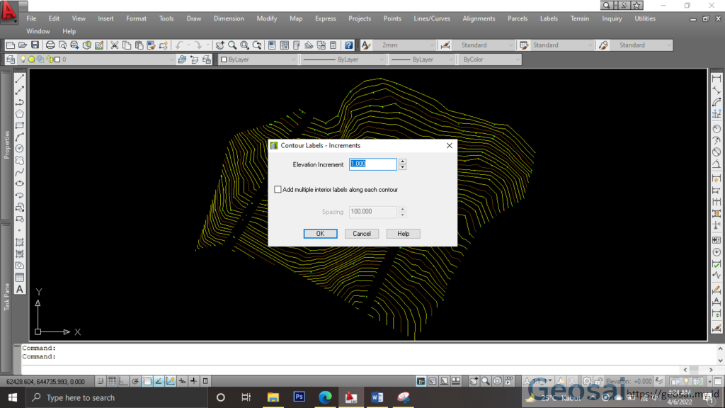 Cara Membuat Kontur di AutoCAD Land Desktop 2009 - Geosai