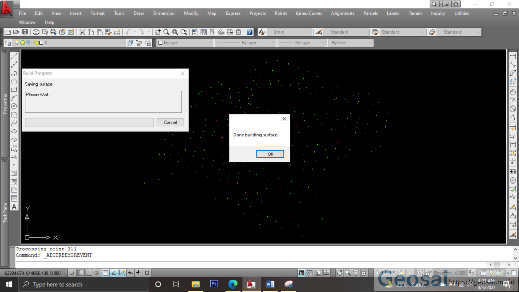 Cara Membuat Kontur di AutoCAD Land Desktop 2009 - Geosai