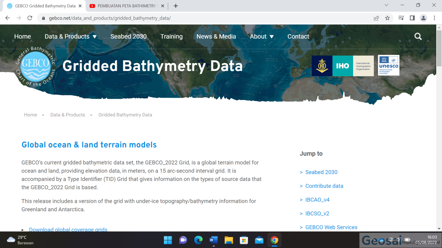 Tutorial Download Data Batimetri (Part 1) - Geosai