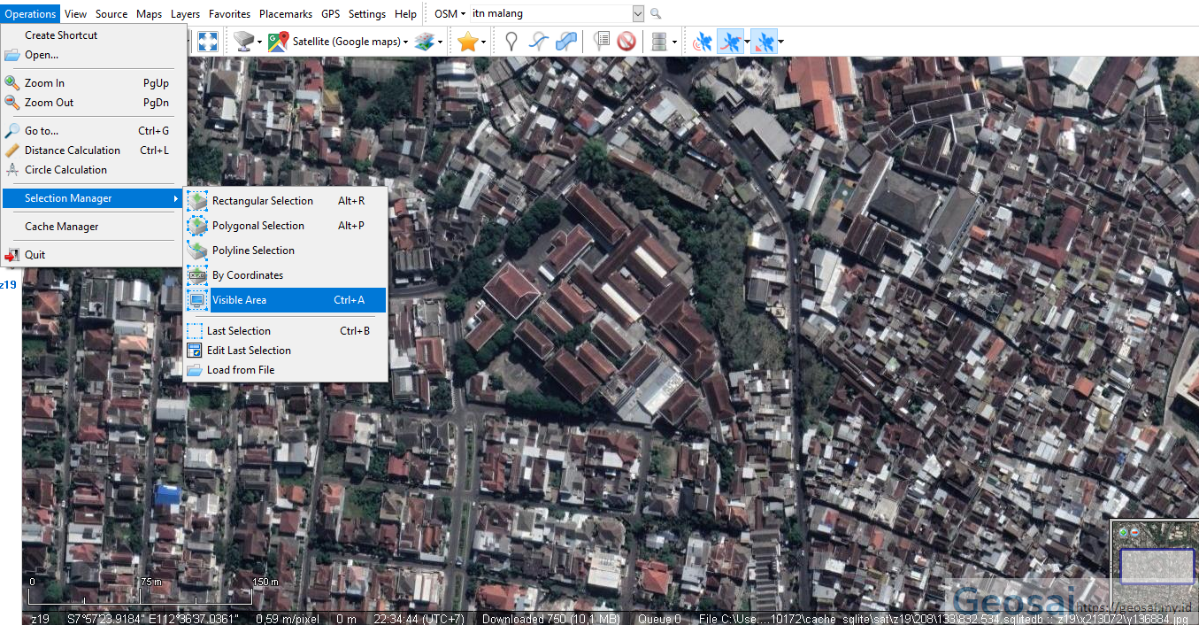 Cara Download Citra dengan SAS Planet - Geosai