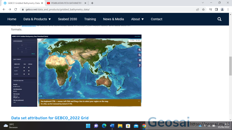 Tutorial Download Data Batimetri (Part 1) - Geosai