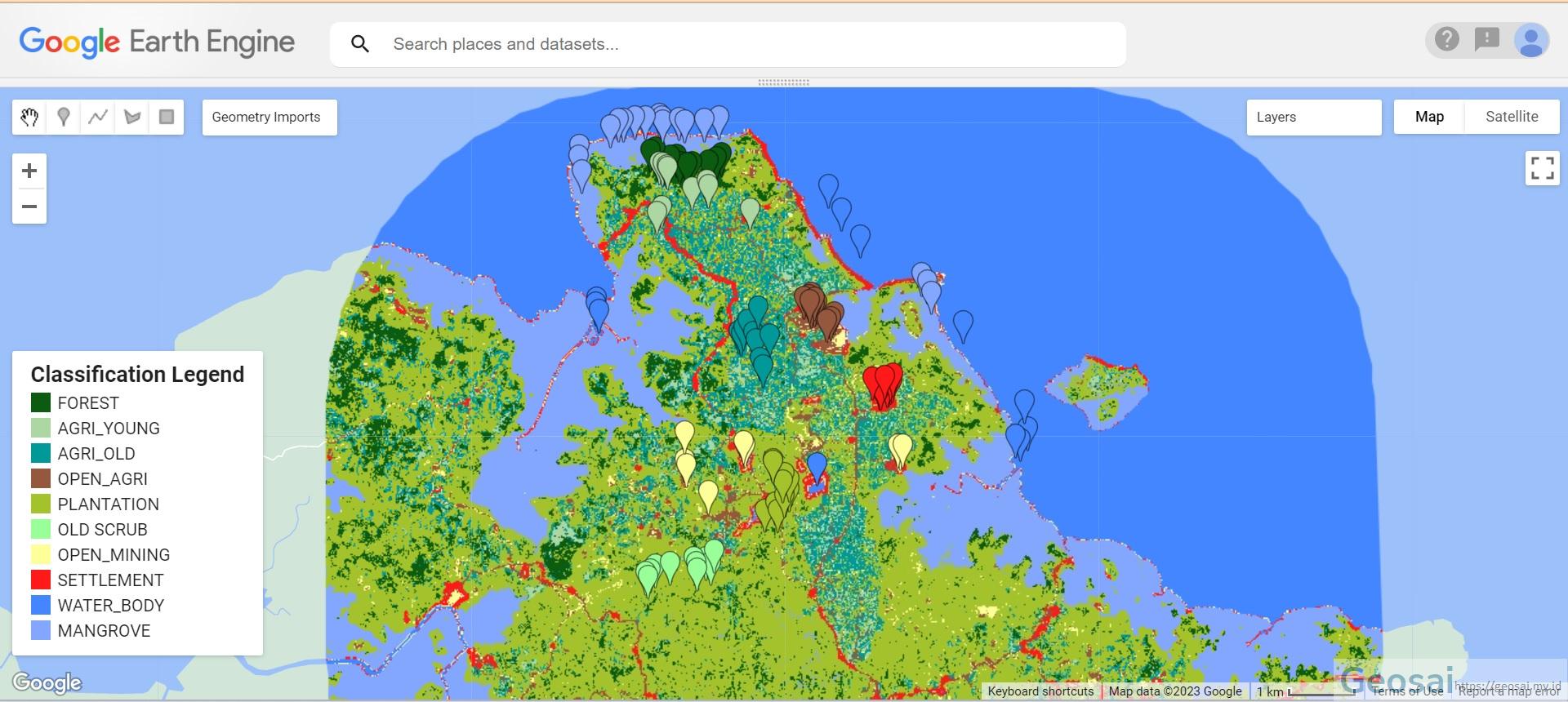 Membuat Landcover dengan Google Earth Engine - Geosai