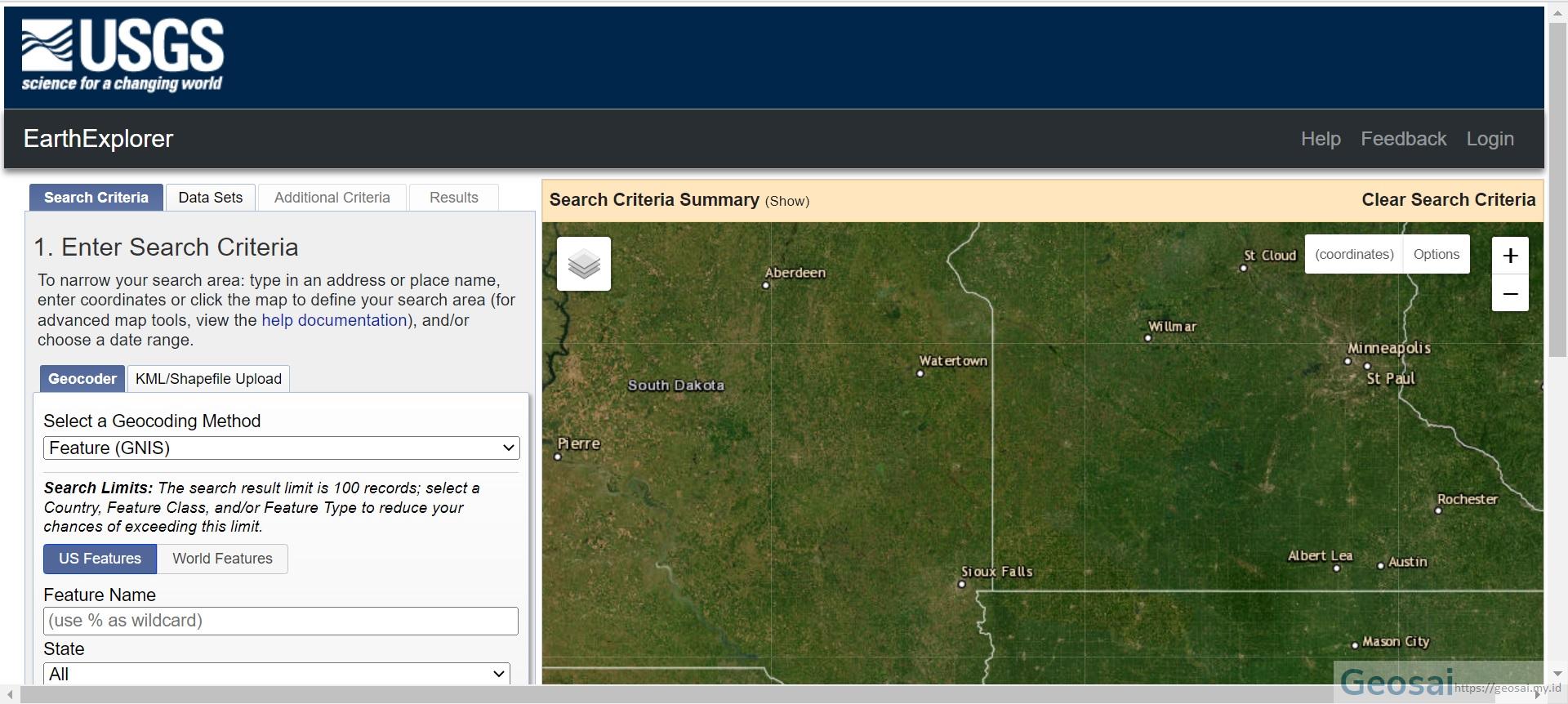 Sumber Geoportal - Geosai