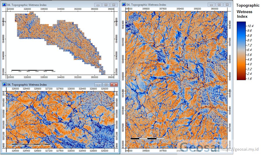 Membuat Topographic Wetness Index (TWI) Menggunakan SAGA GIS - Geosai