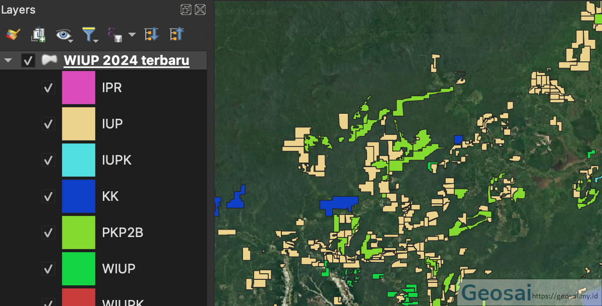 Download Shp Wilayah Izin Usaha Pertambangan (WIUP) Indonesia - Geosai